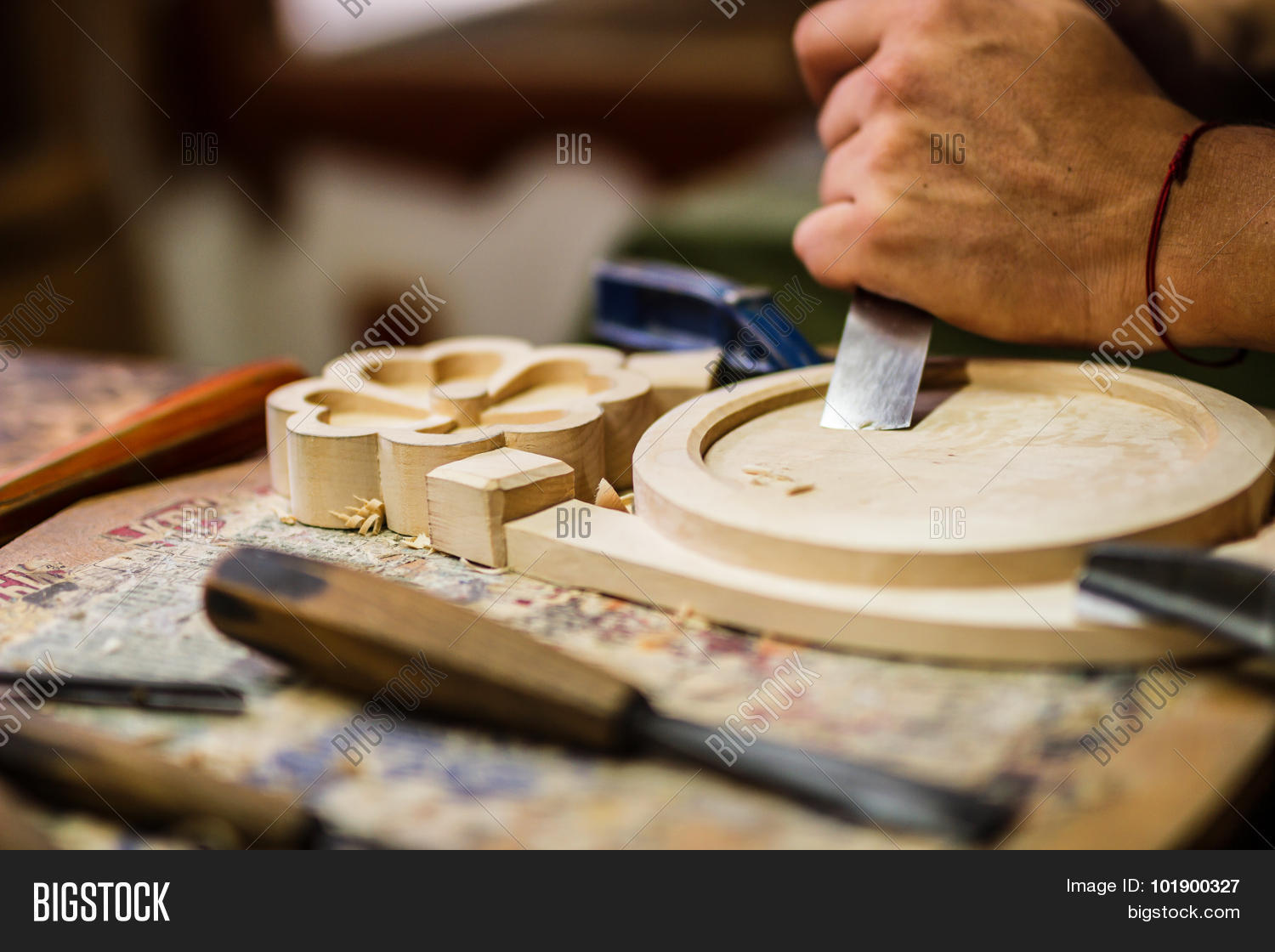 Carpenter Hand Carving Image & Photo (Free Trial) | Bigstock