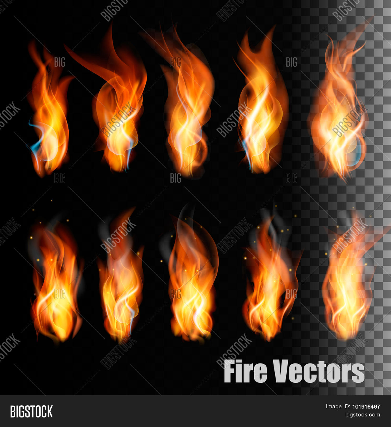 Fire Vectors On Vector & Photo (Free Trial) | Bigstock