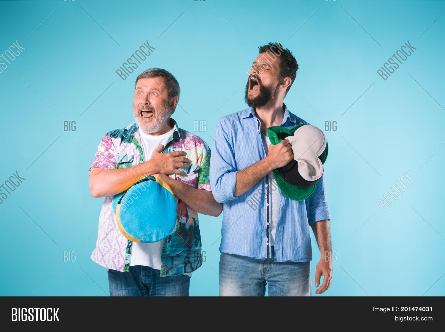 Imagen y foto Two Football Fans (prueba gratis) | Bigstock