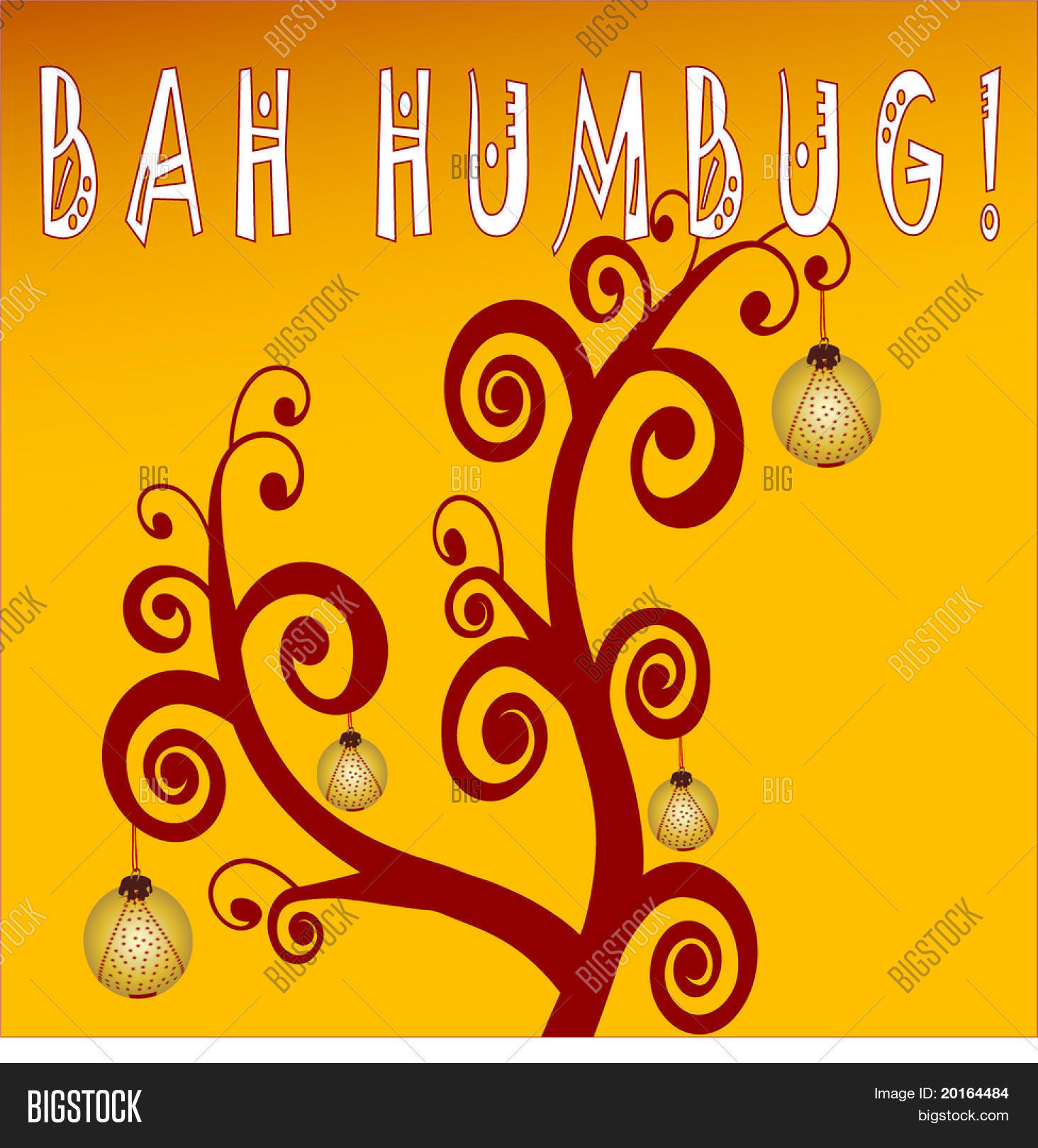 Bah Humbug Christmas Vector & Photo (Free Trial) | Bigstock