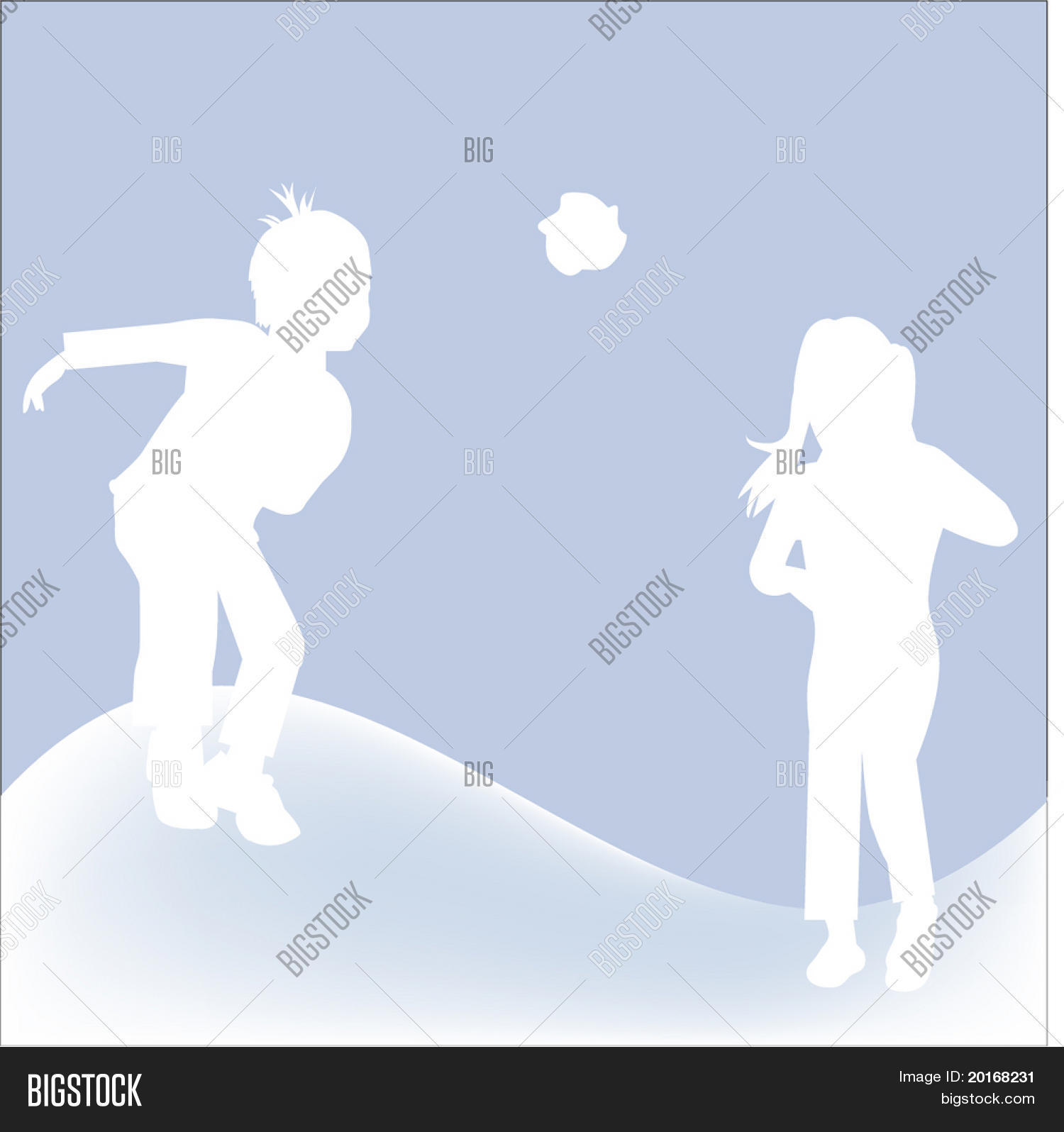 Kids Throwing Vector & Photo (Free Trial) | Bigstock