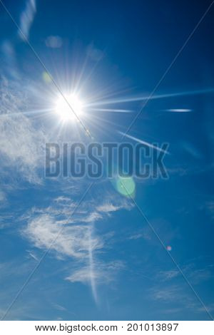 Bright Blue Sky Sun Image & Photo (Free Trial) | Bigstock