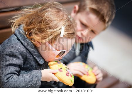 Kids Eating Cookies Images, Illustrations & Vectors (Free) - Bigstock