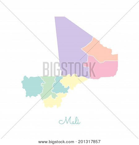 Mali Region Map: Vector & Photo (Free Trial) | Bigstock