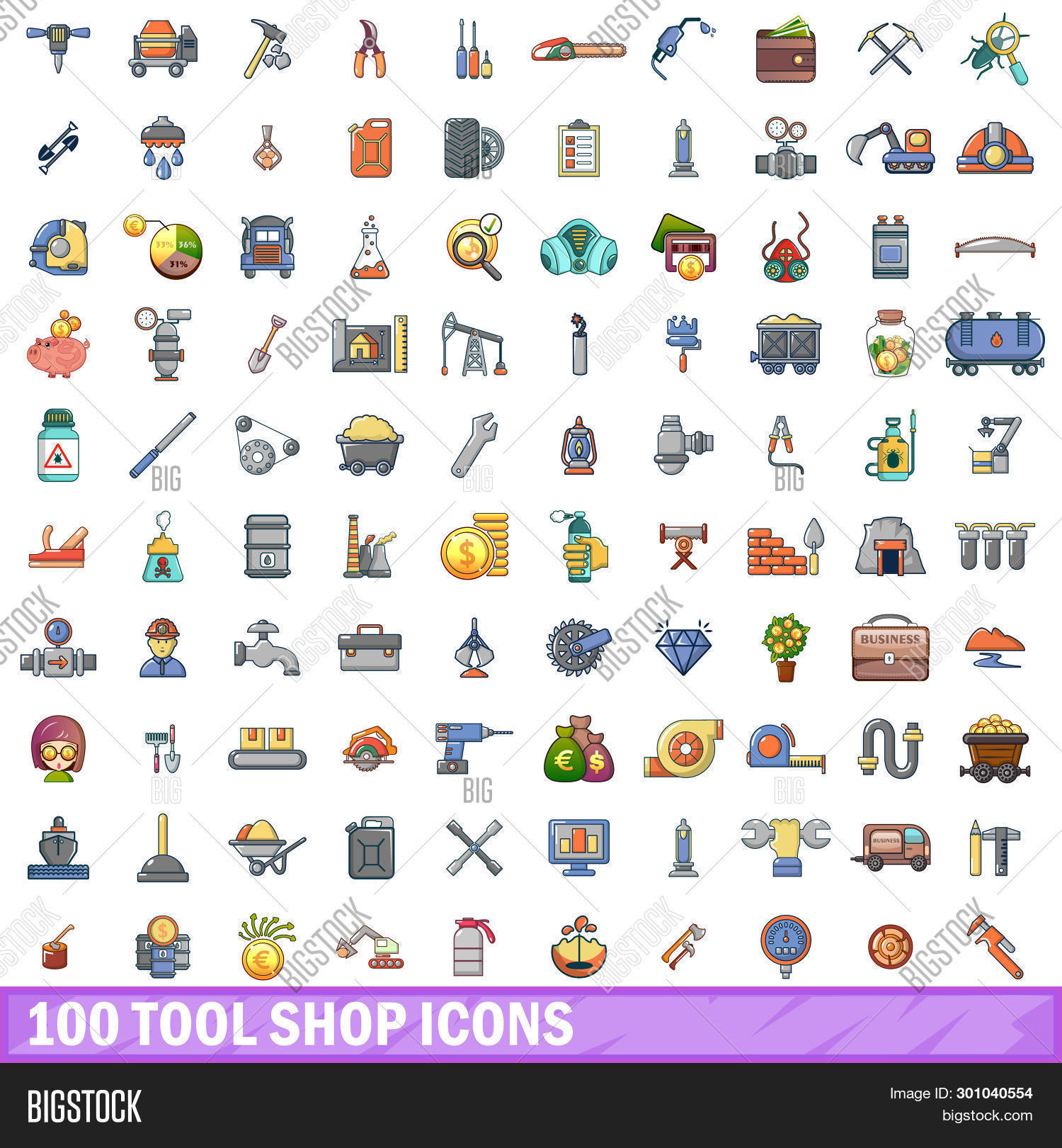 100 Tool Shop Icons Image & Photo (Free Trial) | Bigstock