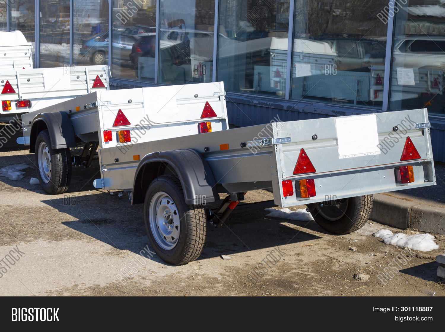 Open Car Trailer. Shop Image & Photo (Free Trial) | Bigstock