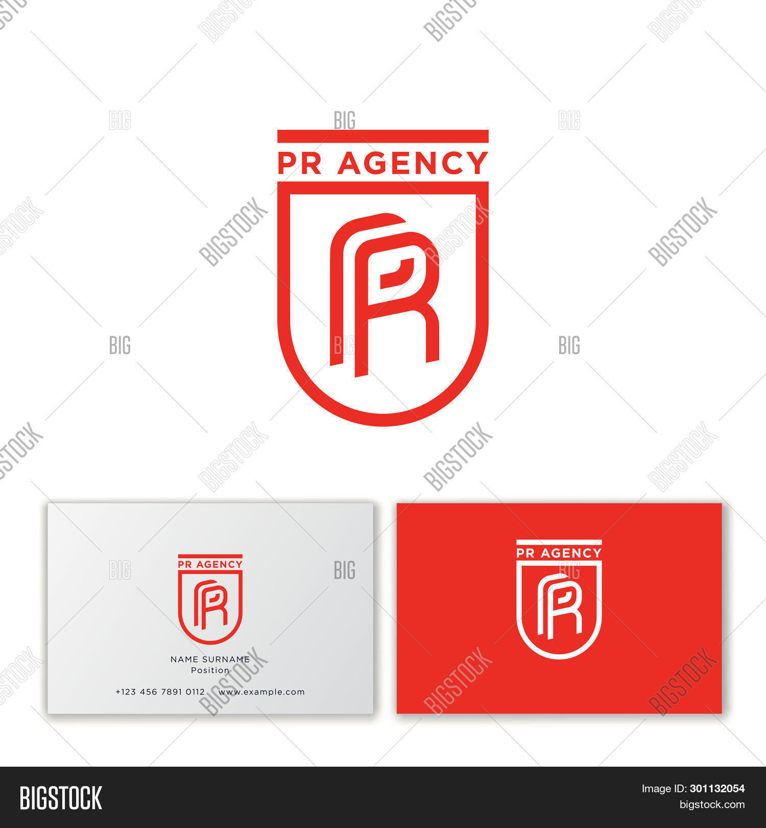 Pr Agency Logo. P R Vector & Photo (Free Trial) | Bigstock
