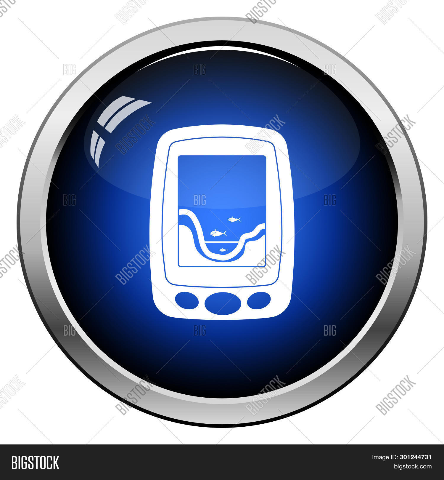 Icon Echo Sounder. Vector & Photo (Free Trial) | Bigstock