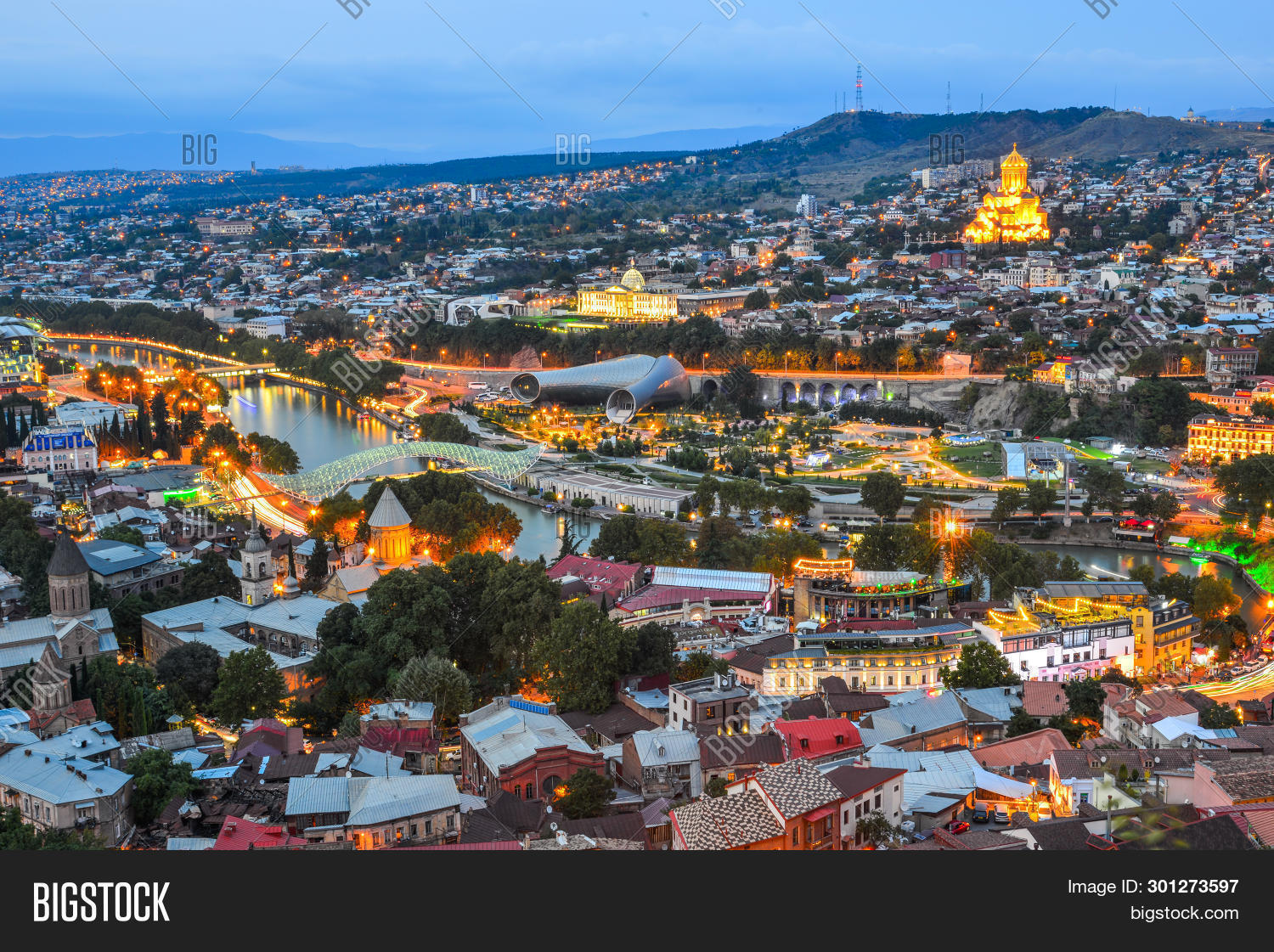 Night View Tbilisi, Image & Photo (Free Trial) | Bigstock