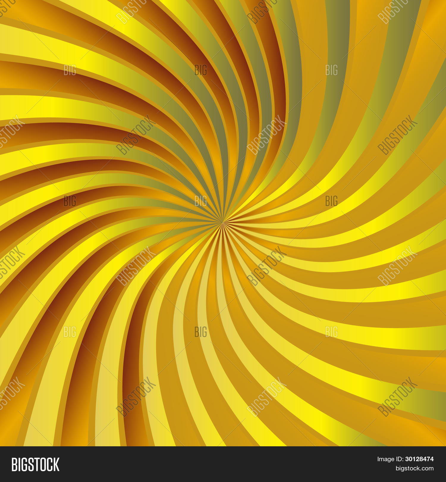 Yellow Spiral Vortex Vector & Photo (Free Trial) | Bigstock