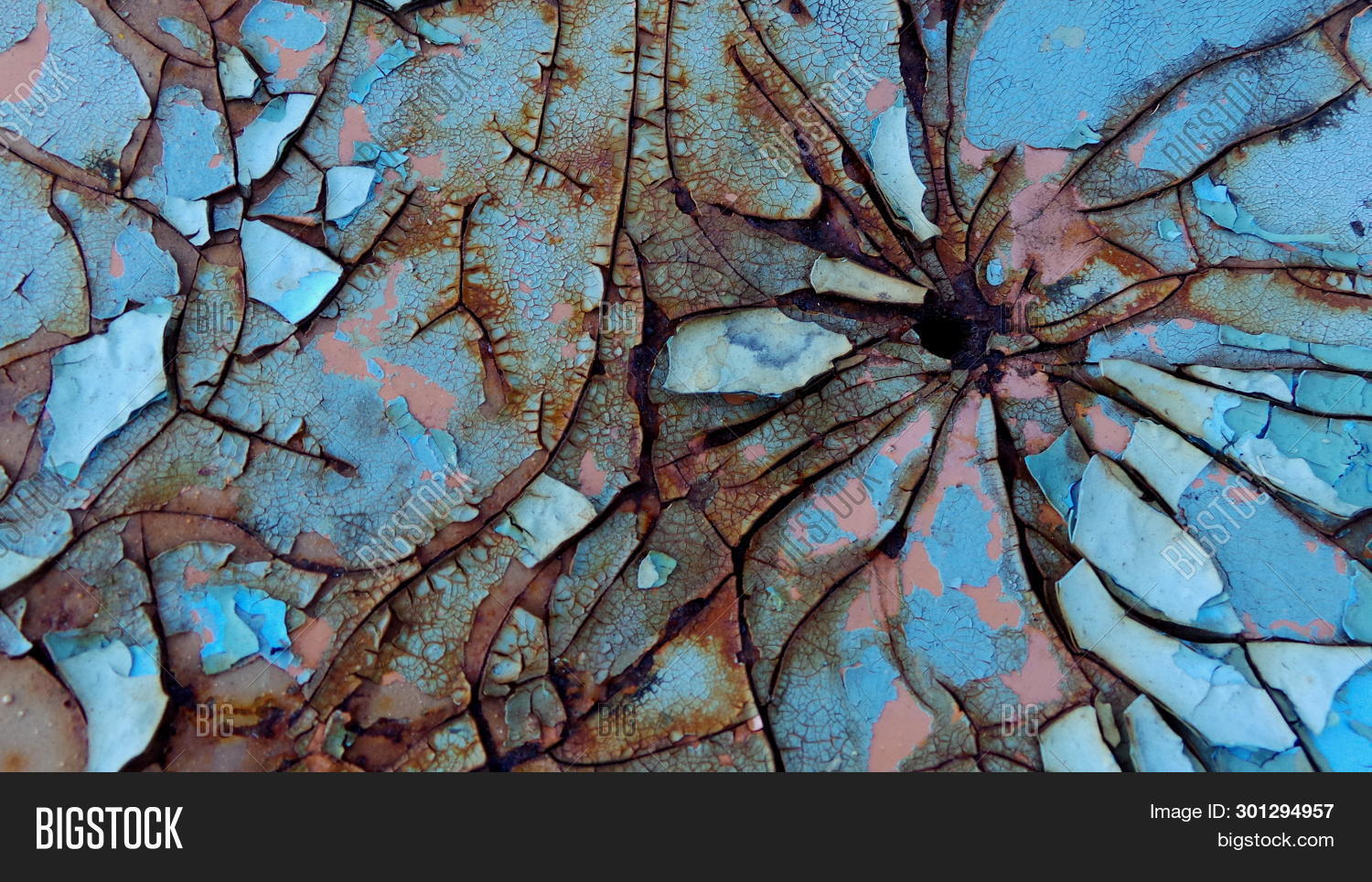 Photo Cracked Blue Image & Photo (Free Trial) | Bigstock