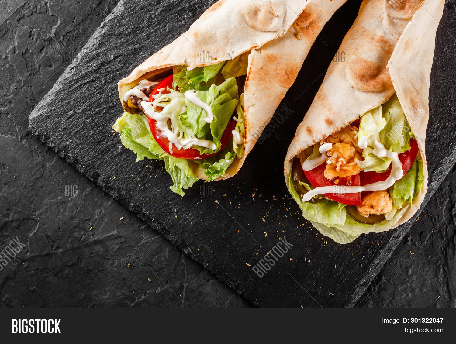 Tortilla Wraps Grilled Image & Photo (Free Trial) | Bigstock