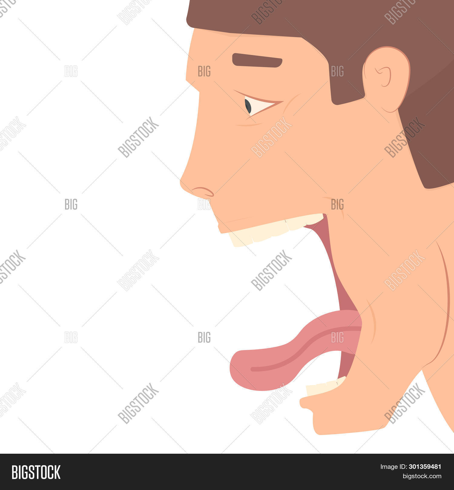 Open Mouth Profile. Image & Photo (Free Trial) | Bigstock