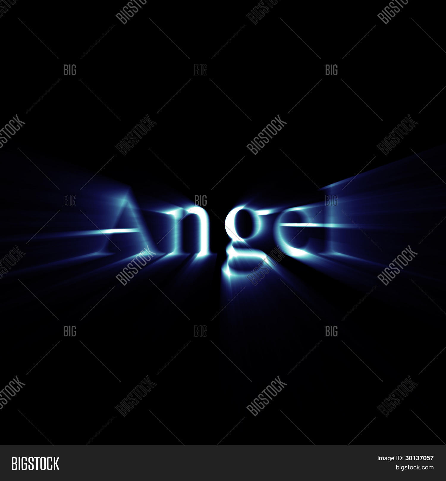 Glowing Word Angel Image & Photo (Free Trial) | Bigstock