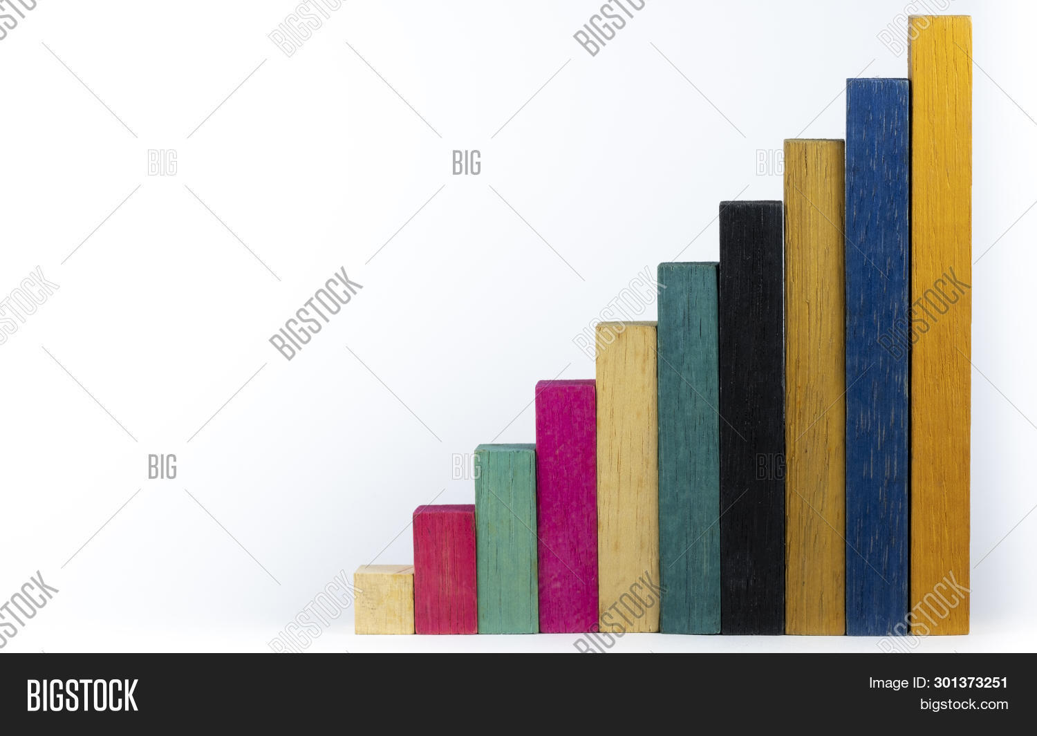 Wooden Block Graph Image & Photo (Free Trial) | Bigstock