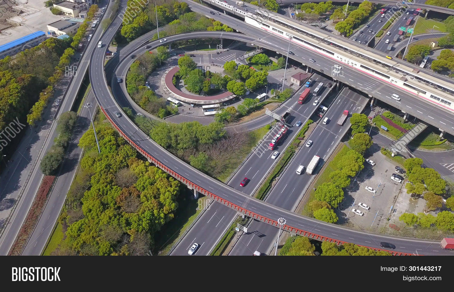 Aerial View Cars On Image & Photo (Free Trial) | Bigstock