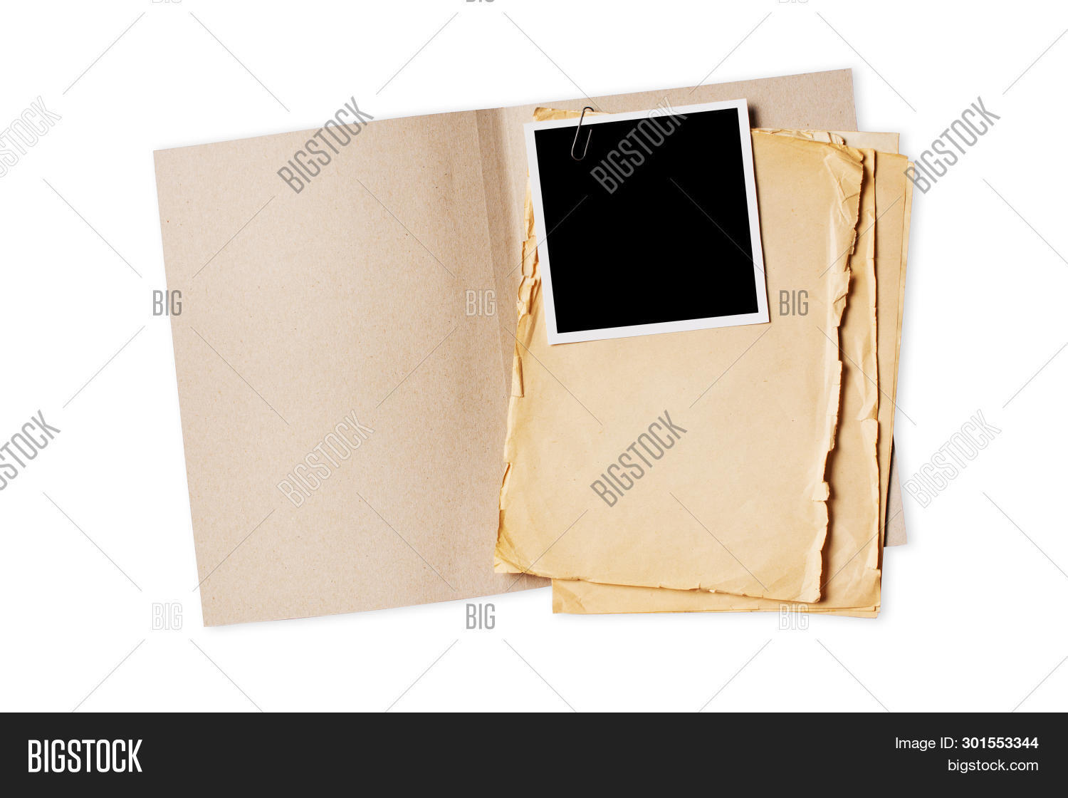 Folder Old Yellowed Image & Photo (Free Trial) | Bigstock