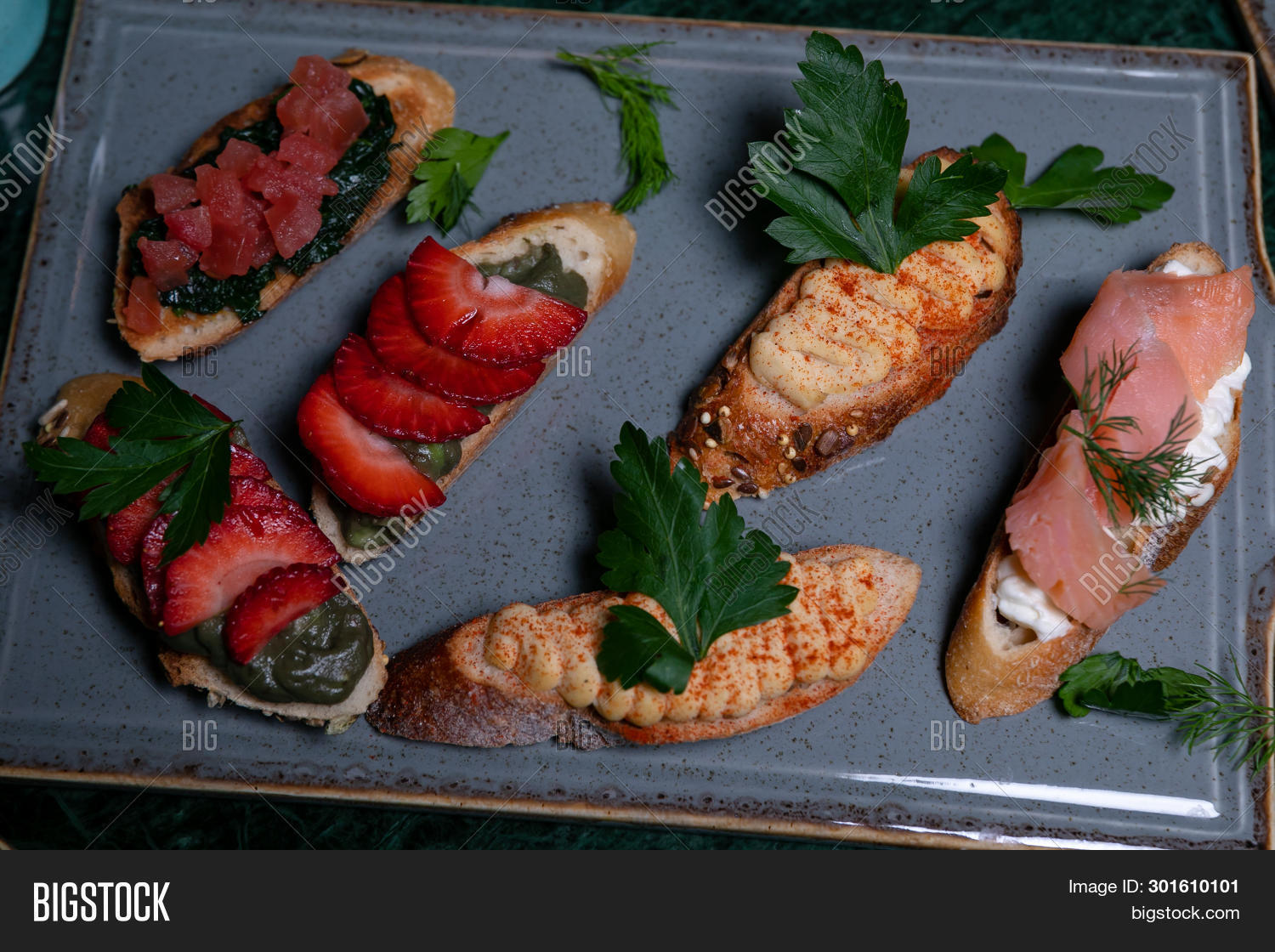 Snacks On Gray Plate Image & Photo (Free Trial) | Bigstock