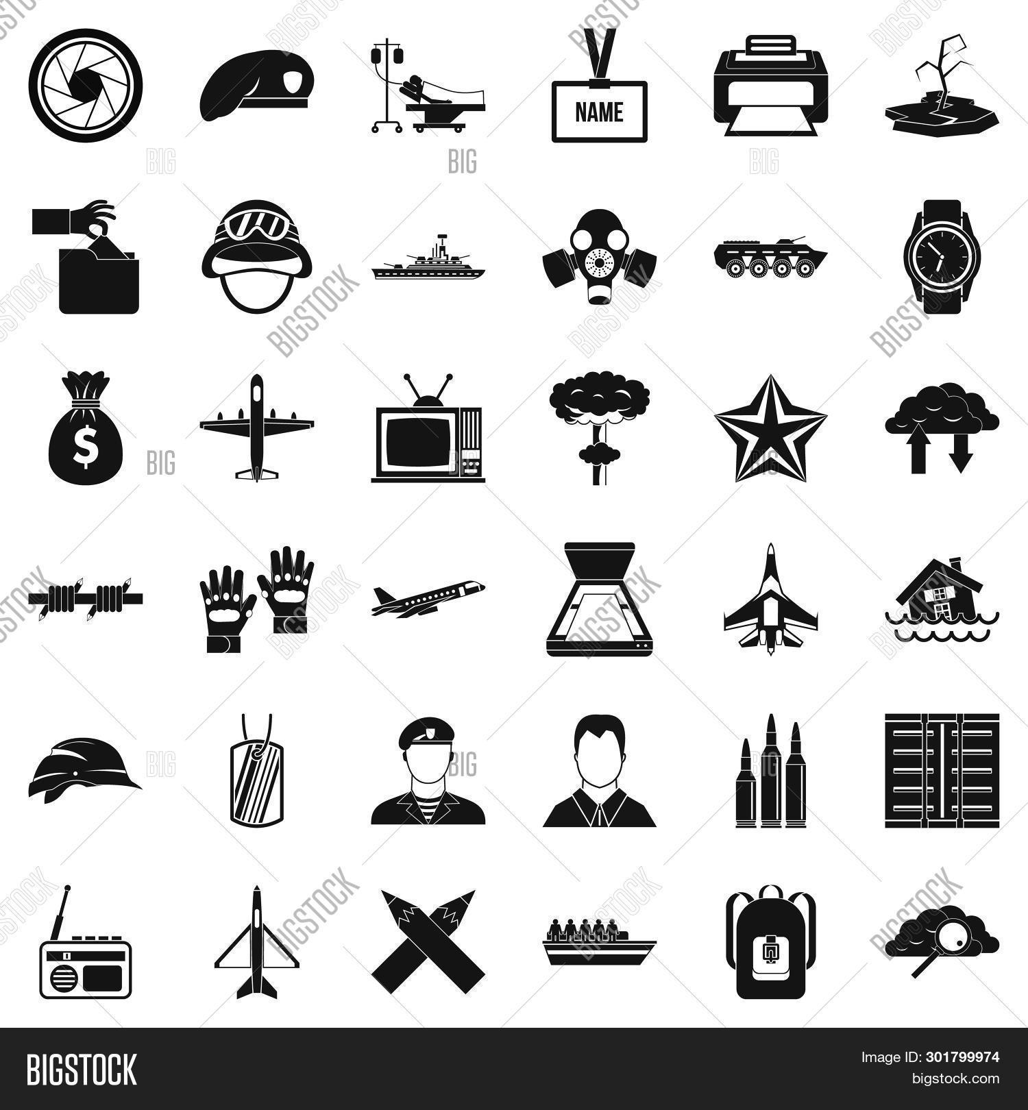Imagen y foto Brigade Icons Set. (prueba gratis) | Bigstock