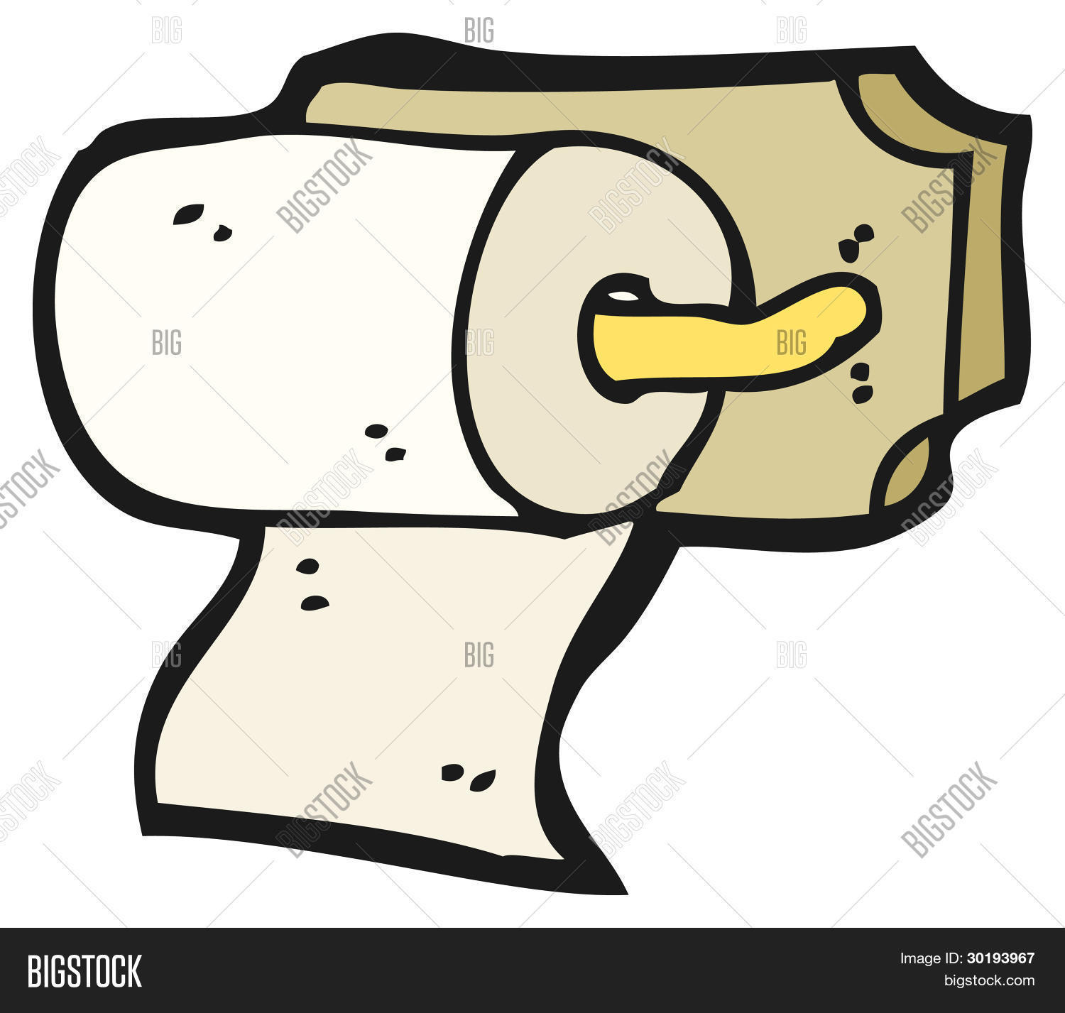 Cartoon Toilet Roll Image & Photo (Free Trial) | Bigstock