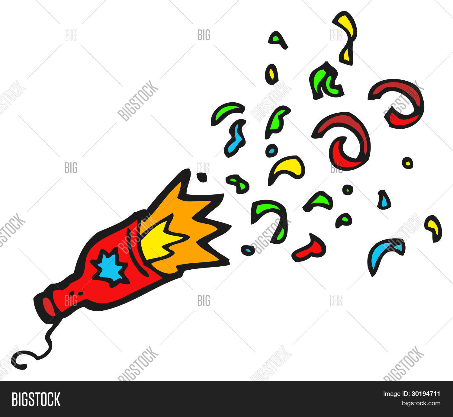 Party Popper Cartoon Image & Photo (Free Trial) | Bigstock