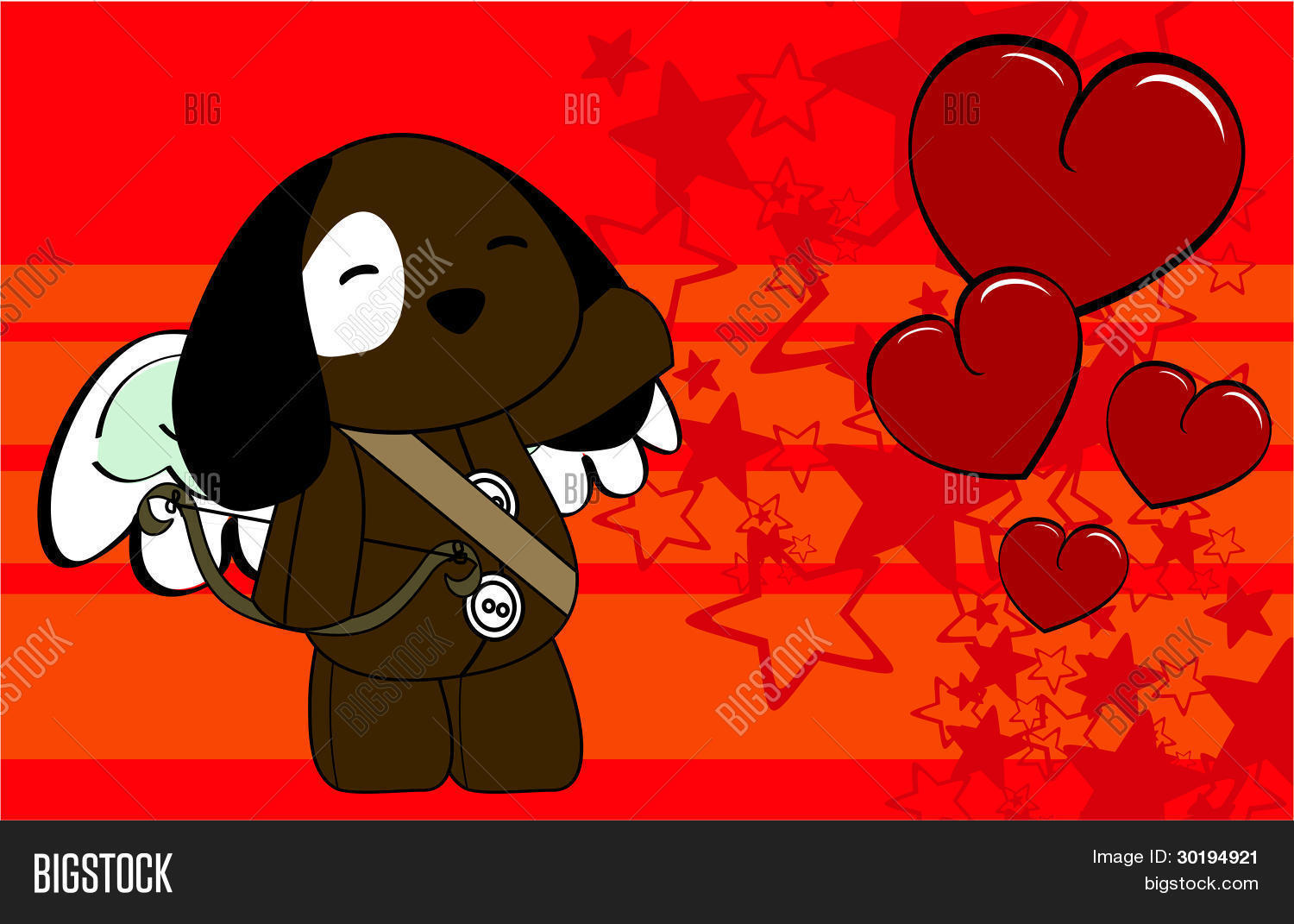 Dog Cupid Cartoon Vector & Photo (Free Trial) | Bigstock