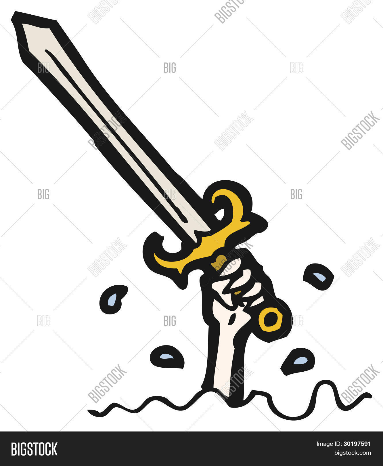 Magic Sword Cartoon Image & Photo (Free Trial) | Bigstock