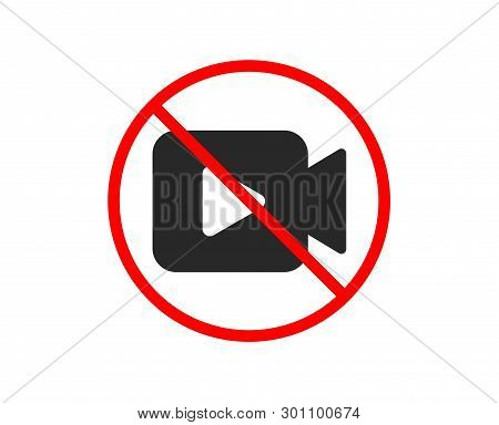 No Stop. Video Camera Vector & Photo (Free Trial) | Bigstock