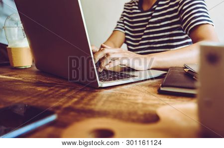 Hand Writing Laptop Image & Photo (Free Trial) | Bigstock