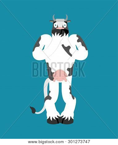 Cow Scared Omg Vector & Photo (Free Trial) | Bigstock