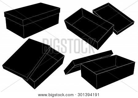 Open Storage Boxes. Vector & Photo (Free Trial) | Bigstock