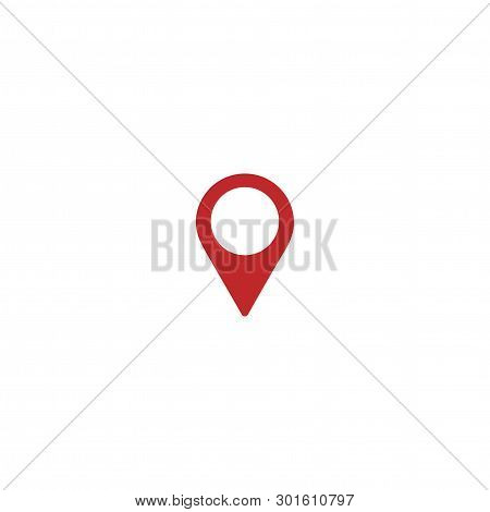 Red Location Icon. Vector & Photo (Free Trial) | Bigstock
