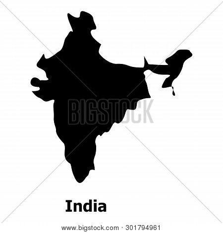 India Map Icon. Simple Image & Photo (Free Trial) | Bigstock