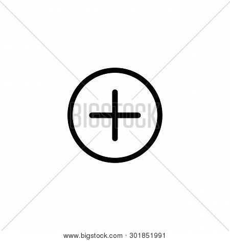 Add Icon. Plus Sign. Vector & Photo (Free Trial) | Bigstock