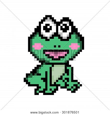 Vector Pixel Art Frog Vector & Photo (Free Trial) | Bigstock