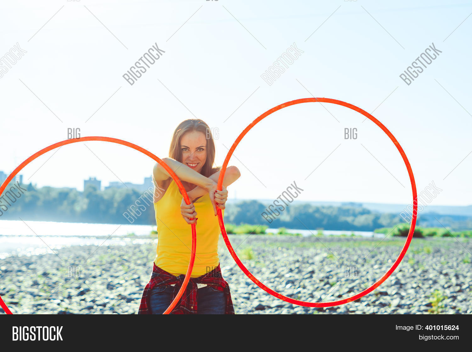 Woman Rotates Hula Image & Photo (Free Trial) | Bigstock