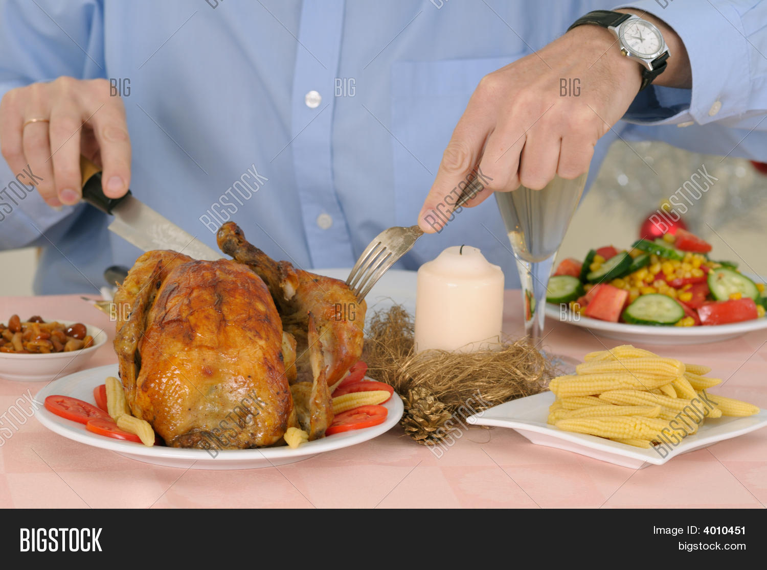 Man Eating Turkey Image & Photo (Free Trial) | Bigstock