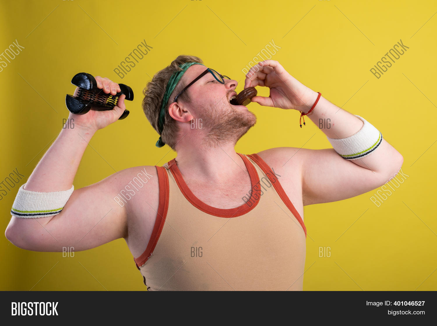 Funny Fat Man Sports Image & Photo (Free Trial) | Bigstock