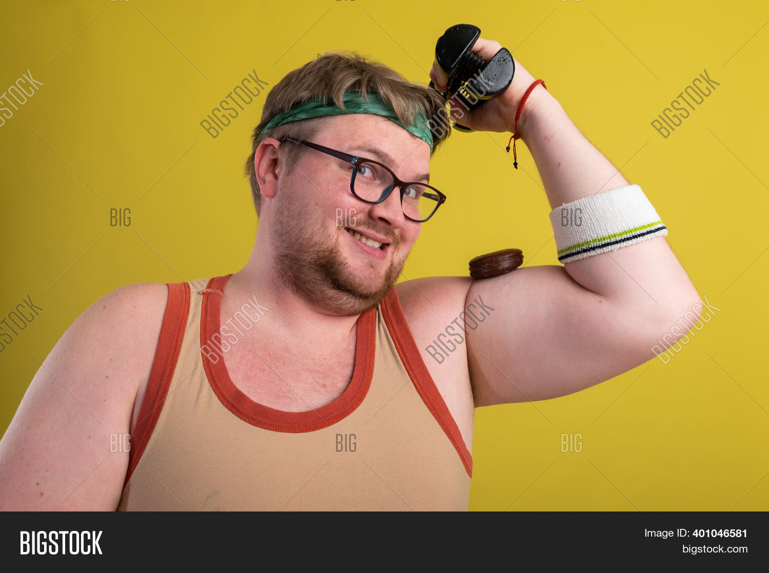 Funny Fat Man Sports Image & Photo (Free Trial) | Bigstock