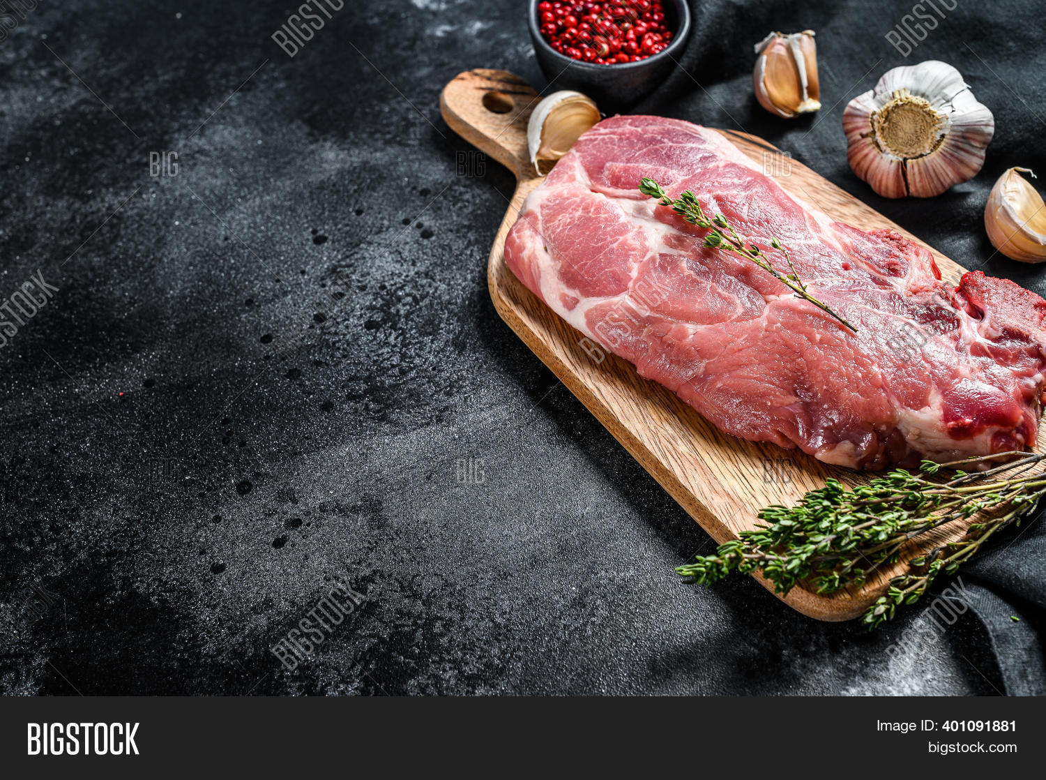 Raw Marble Pork Steak Image & Photo (Free Trial) | Bigstock