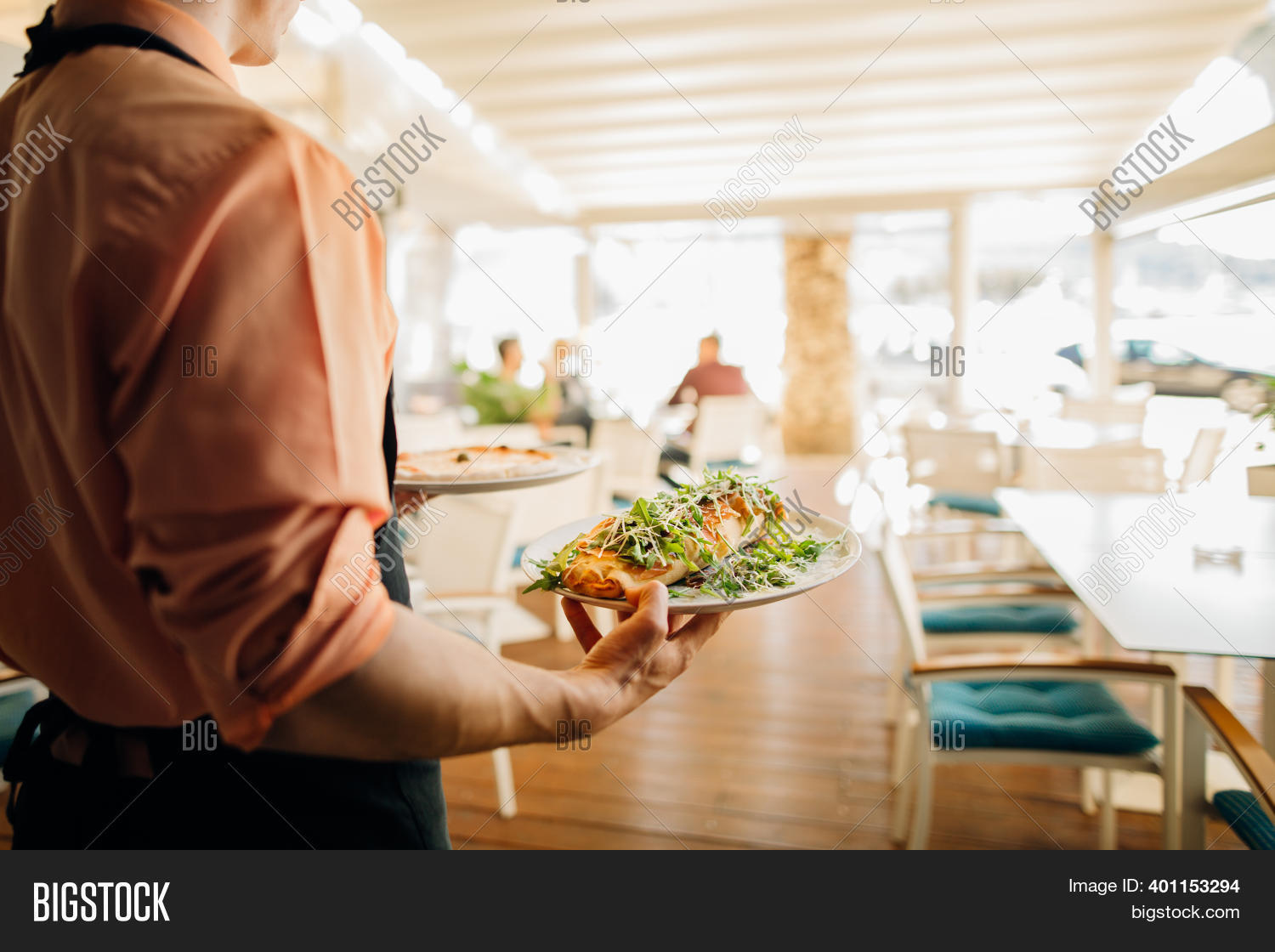 Waiter Serving Lunch Image & Photo (Free Trial) | Bigstock