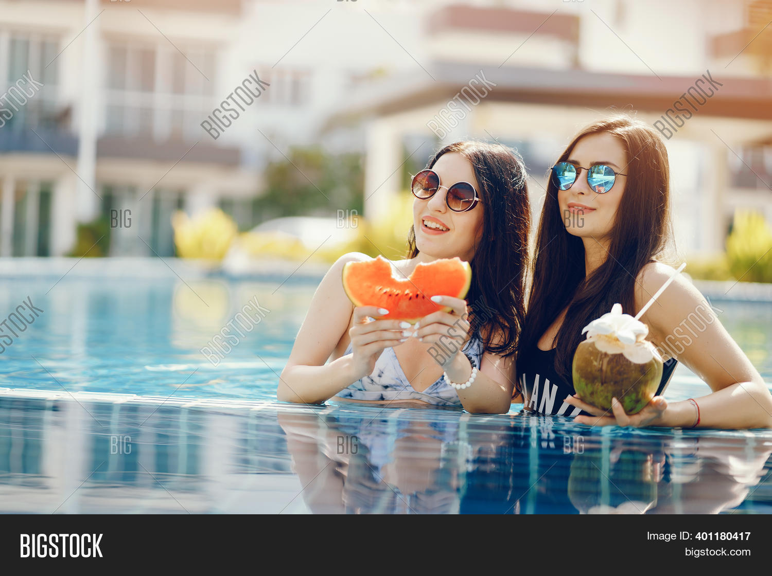 Two Girls Tanning Image & Photo (Free Trial) | Bigstock
