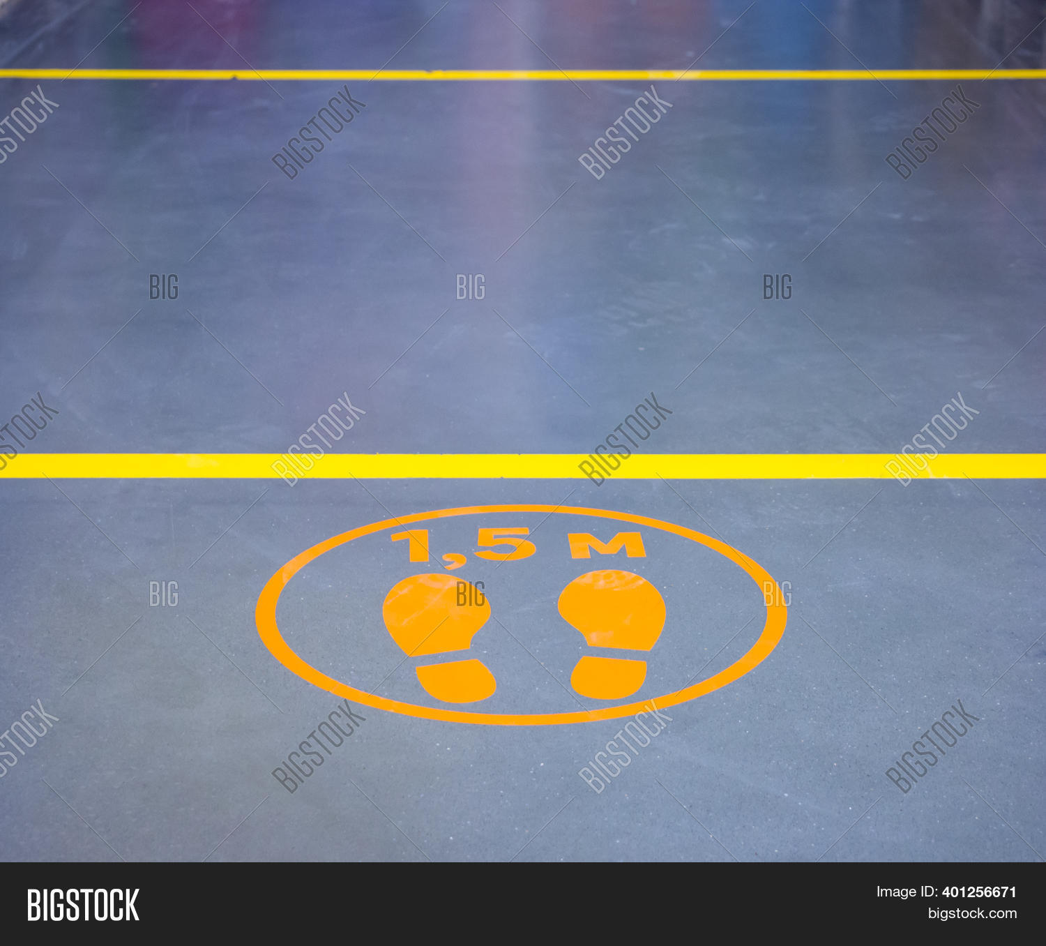 Floor Markings Signs Image & Photo (Free Trial) | Bigstock