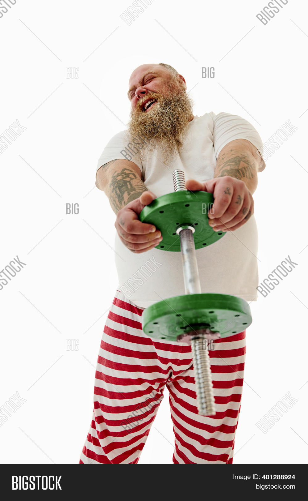 Bearded Fat Man Image & Photo (Free Trial) | Bigstock