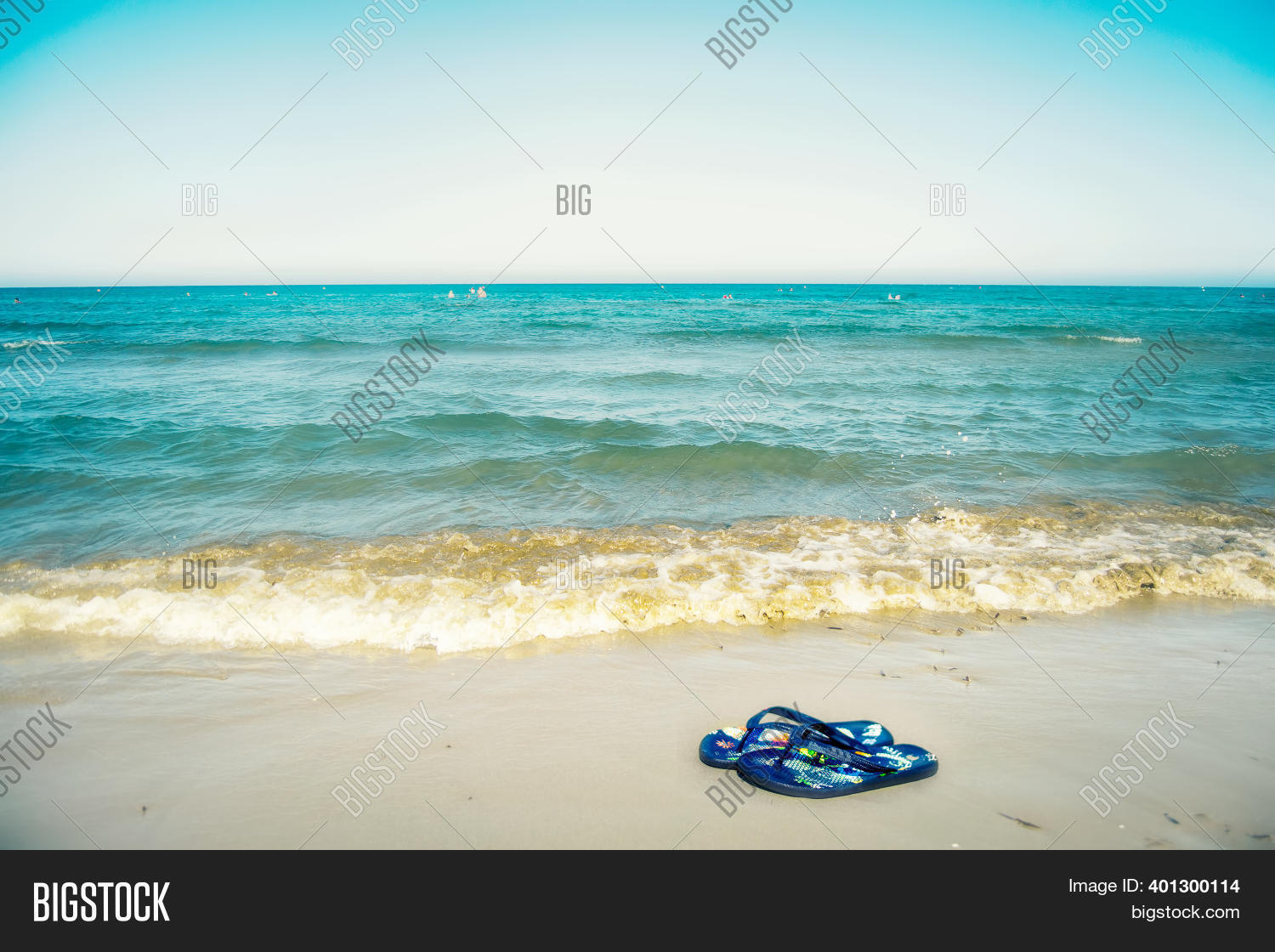 Flip Flops On Beach Image & Photo (Free Trial) | Bigstock