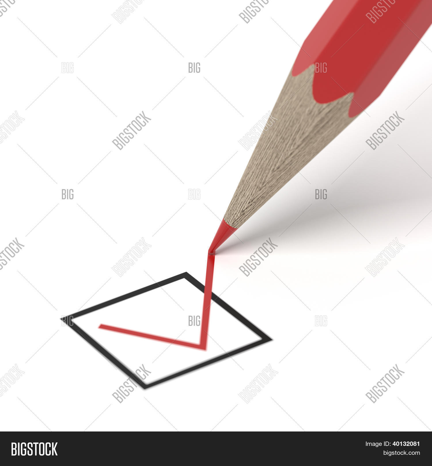 Check Mark Writing Red Image & Photo (Free Trial) | Bigstock
