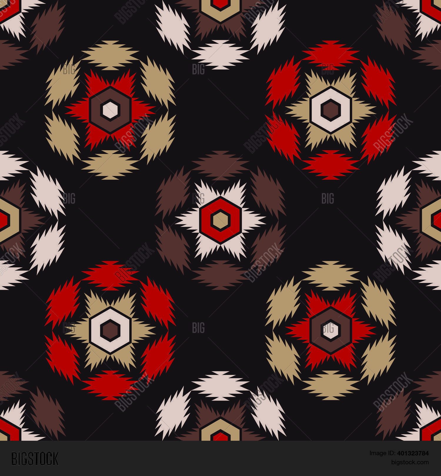Navajo Mosaic Rug Vector & Photo (Free Trial) | Bigstock