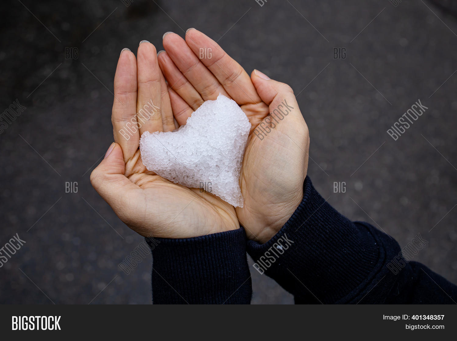 Snow Heart Hands Love Image & Photo (Free Trial) | Bigstock