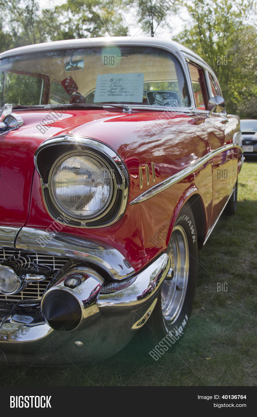 Red 1957 Chevy Bel Air Image & Photo (Free Trial) | Bigstock
