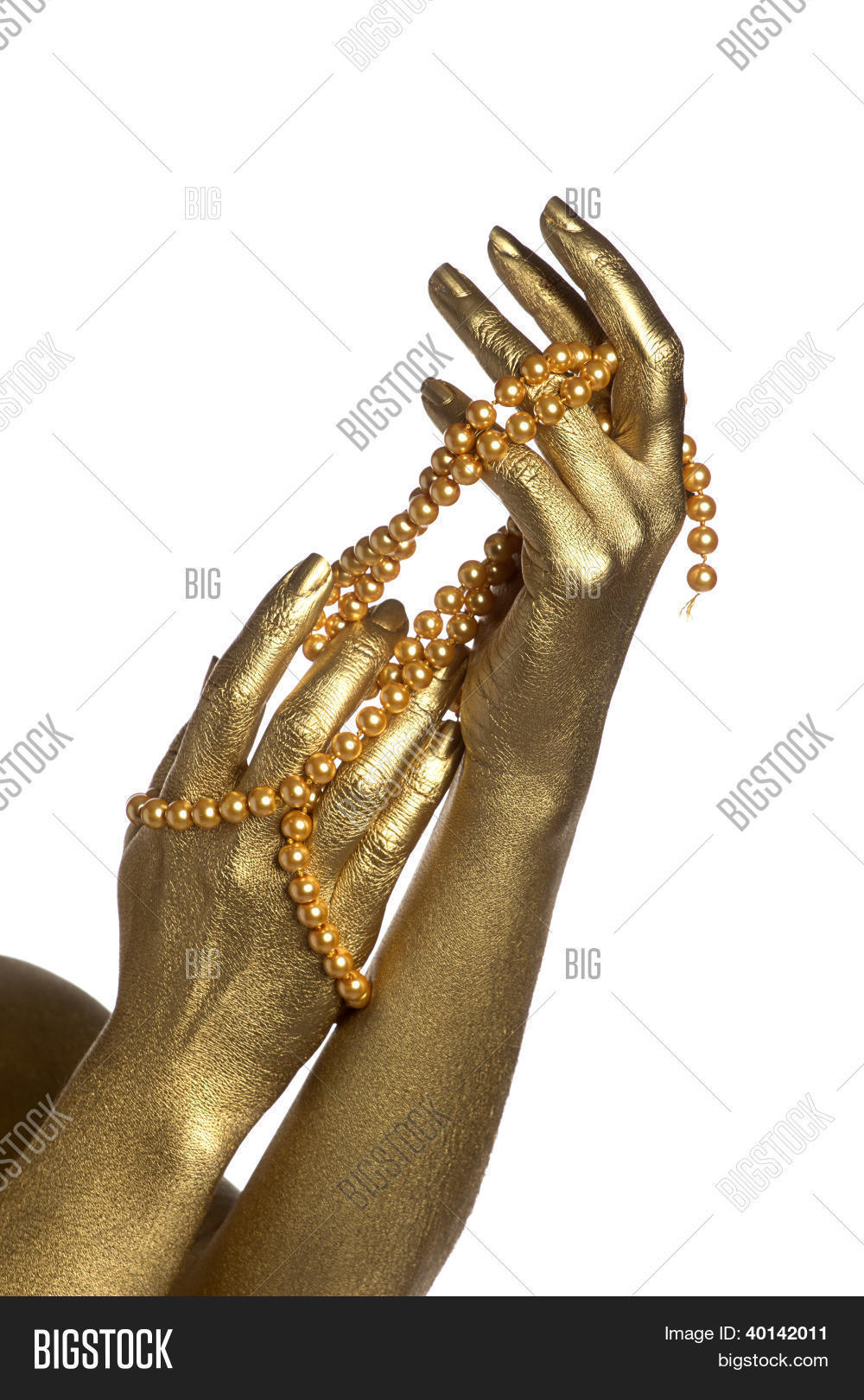 Golden Hands Pearls Image & Photo (Free Trial) | Bigstock